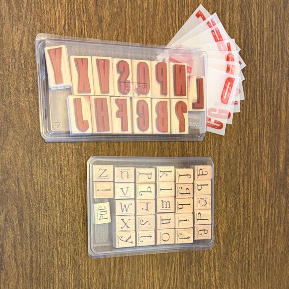 Stampin' Up! | Office | Stampin Up Alphabet Stamp Set With Upper And ...